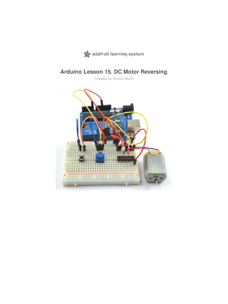 Adafruit Arduino Lesson 15 Dc Motor Reversing Pdf Business