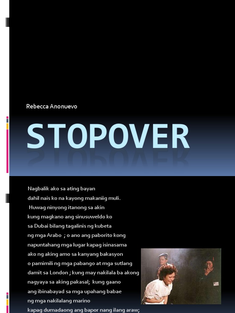 Stopover Ni Rebecca Anonuevo | PDF