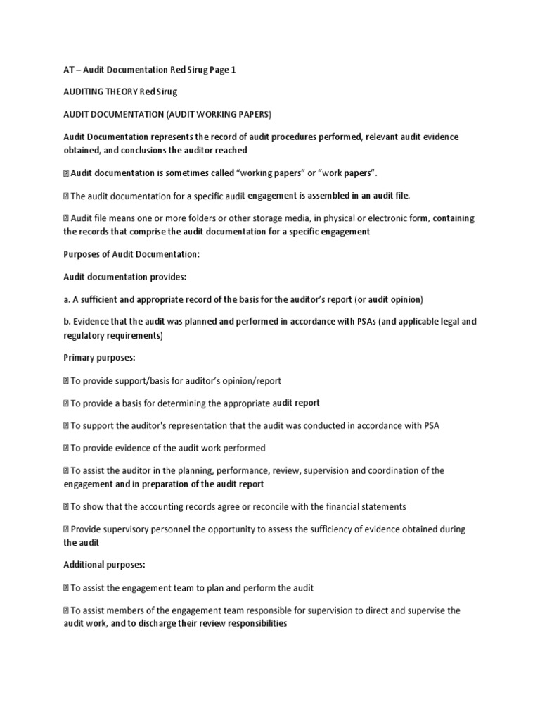 Aud Red Sirug | PDF | Auditor's Report | Audit