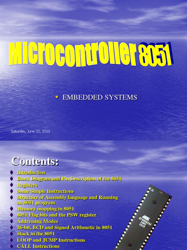 8051 Microcontroller | PDF | Microcontroller | Microprocessor