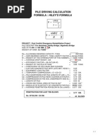 Hiley Formula For Driven Pile (Temp Comp) | PDF | Deep Foundation ...