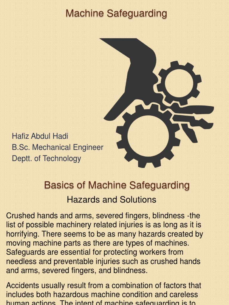 Machine Safeguarding: Identifying Hazards and Implementing Effective ...