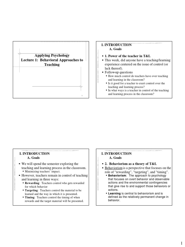 Behaviorism | PDF | Reinforcement | Classical Conditioning Behaviorism | PDF | Reinforcement | Classical Conditioning
