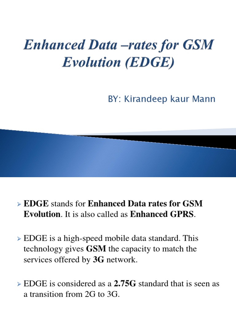Enhanced Data - Rates For GSM Evolution ( | PDF | Gsm | General Packet ...