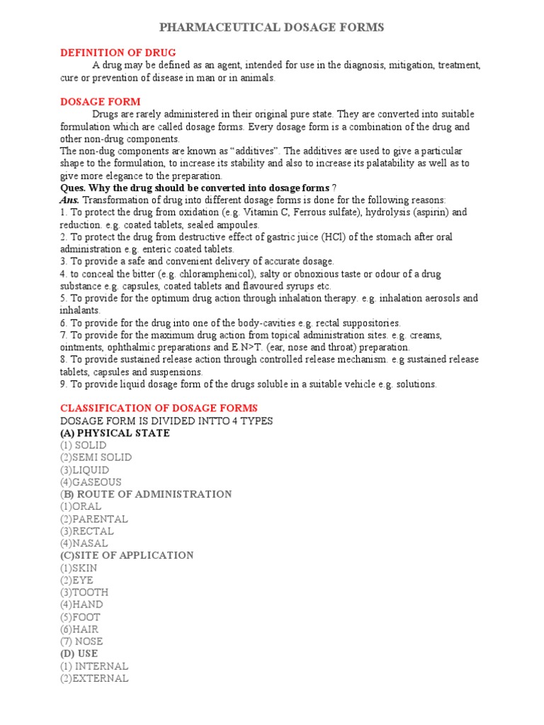 Pharmaceutical Dosage Forms | PDF | Topical Medication | Tablet (Pharmacy)