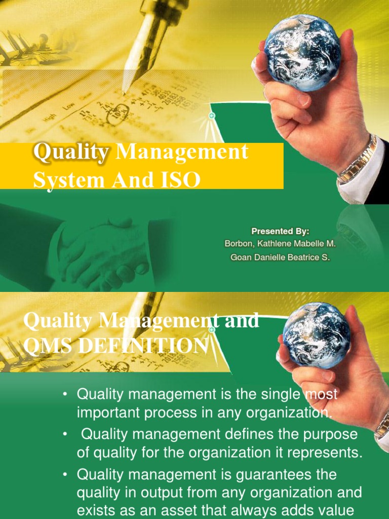 Quality Management System and ISO | PDF | Quality Management | Quality ...