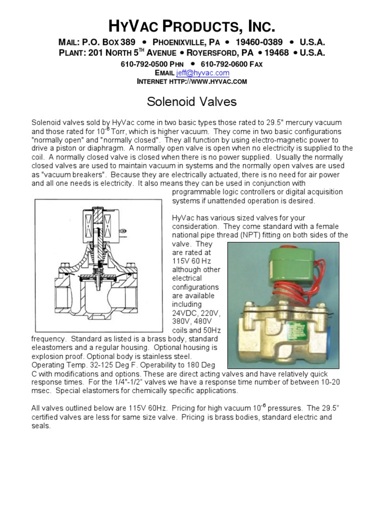 Solenoid Valves | Valve | Building Engineering