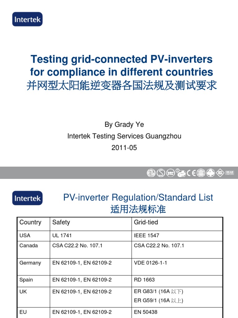 PV Inverter Compliance Testing Overview | PDF | Power Inverter | Direct ...