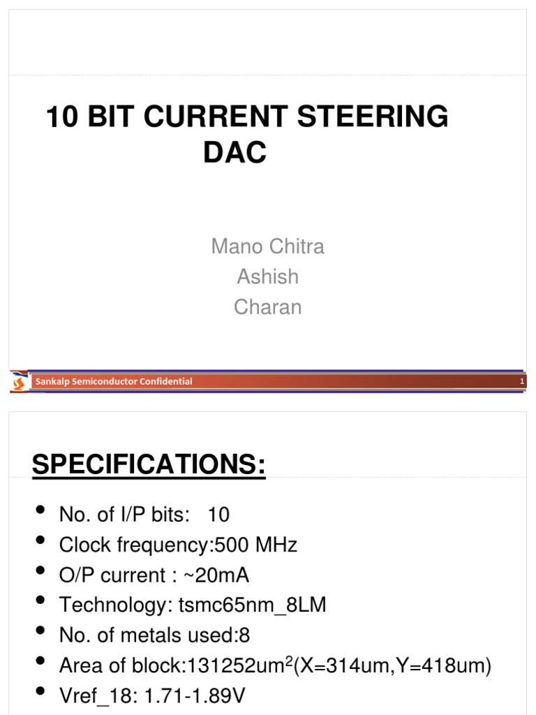 10bit Cs DAC | PDF | Field Effect Transistor | Transistor