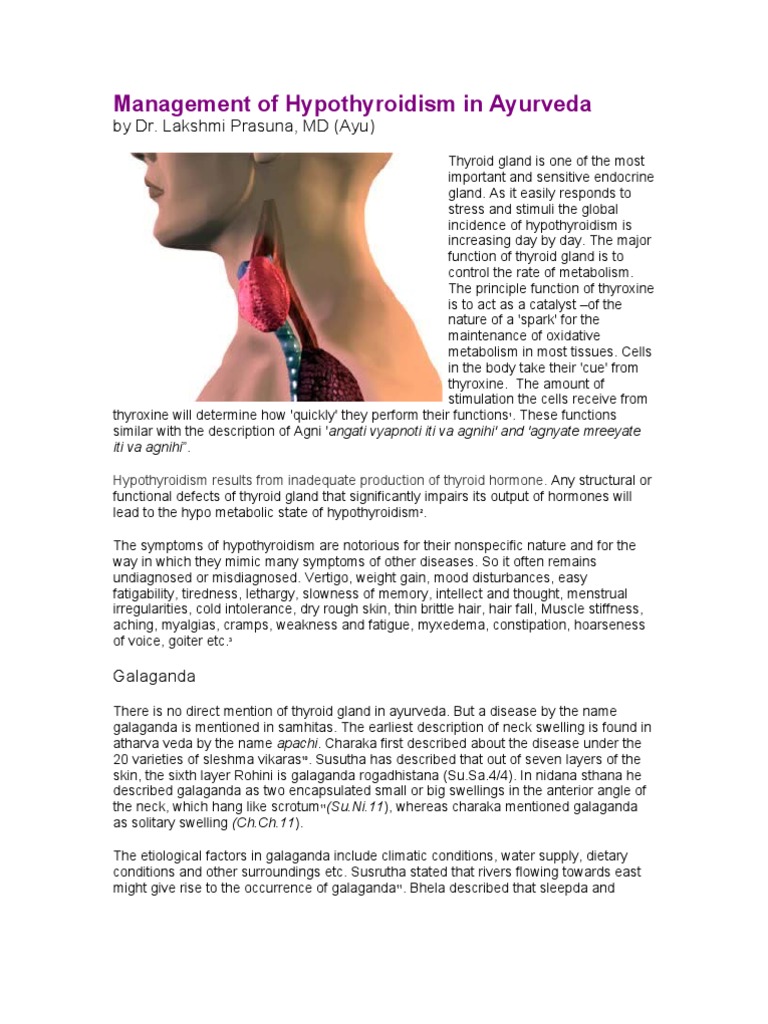 Manegment of Hypothyrodism | PDF | Hypothyroidism | Thyroid
