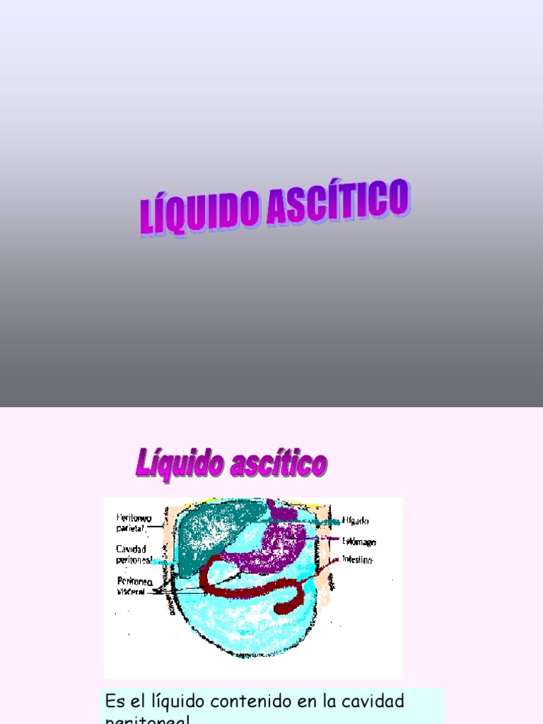 líquido ascítico.ppt | Gastroenterología | Medicina