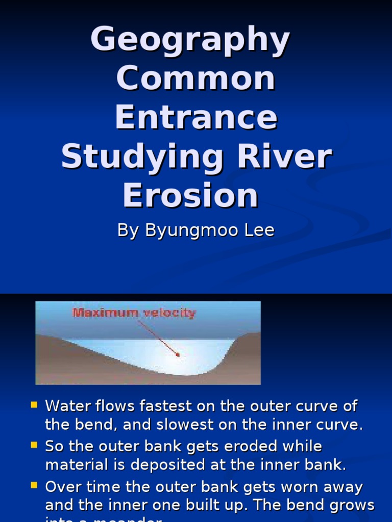 River Erosion and Meander Formation | PDF | Science & Mathematics