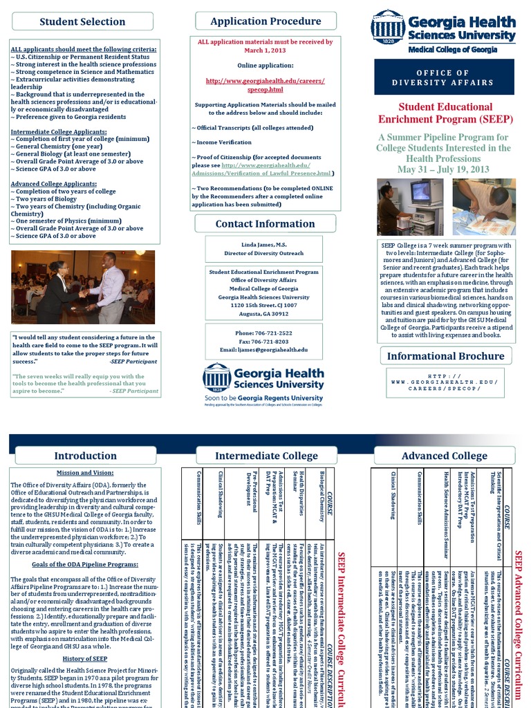 Student Selection Application Procedure: Student Educational Enrichment ...