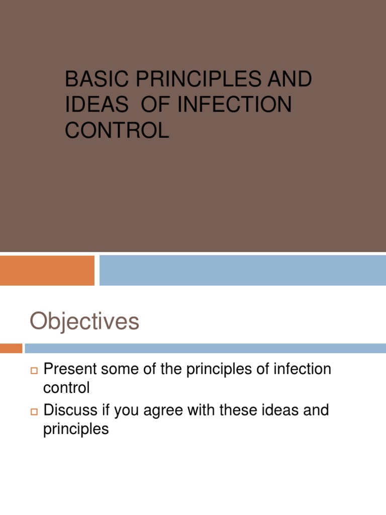 Basic Princinciples of Infection Control | PDF | Infection Control ...