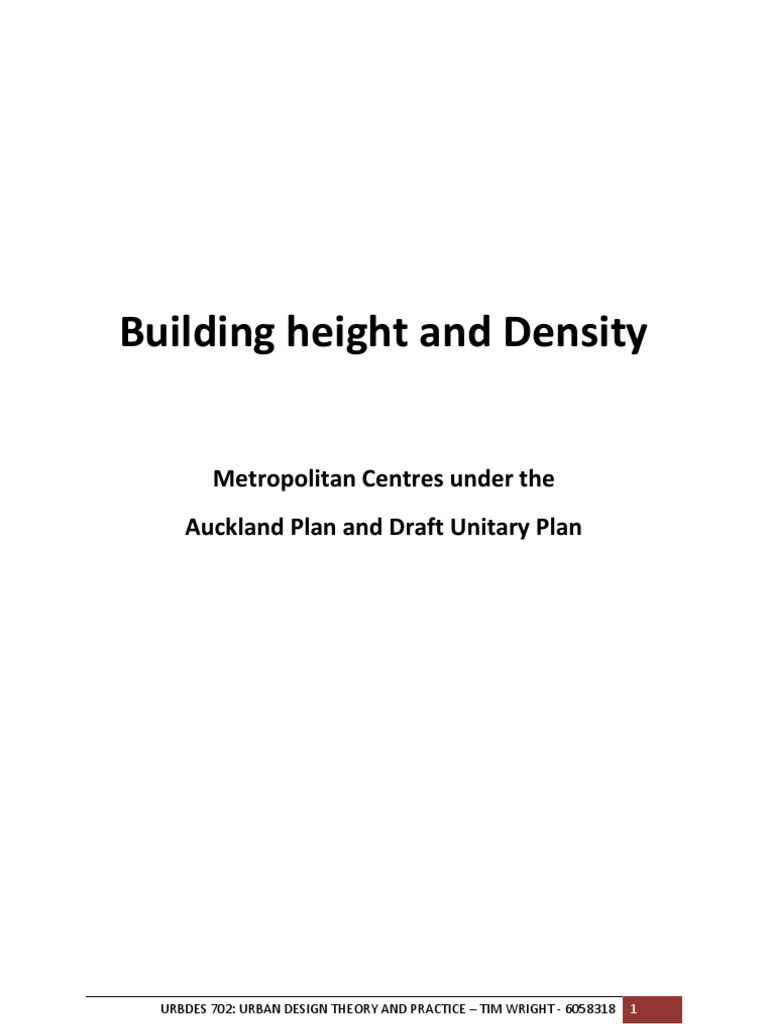 Building Height and Density | PDF | Urban Design | Hierarchy