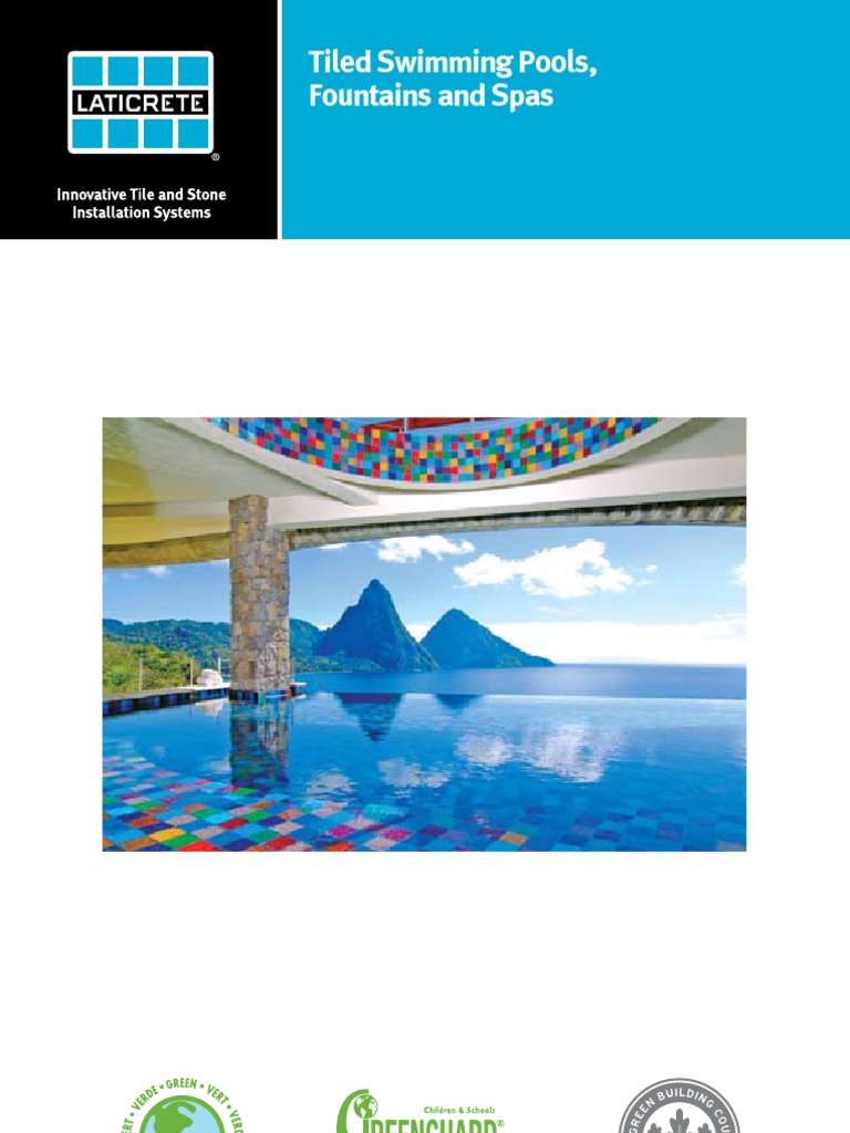 LATICRETE Tiled Swimming Pools, Fountains and Spas Technical Design ...