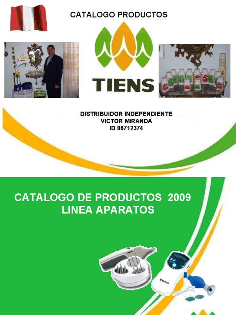 Catalogo de Productos Tiens Peru 2009 | PDF | Champú | Calcio