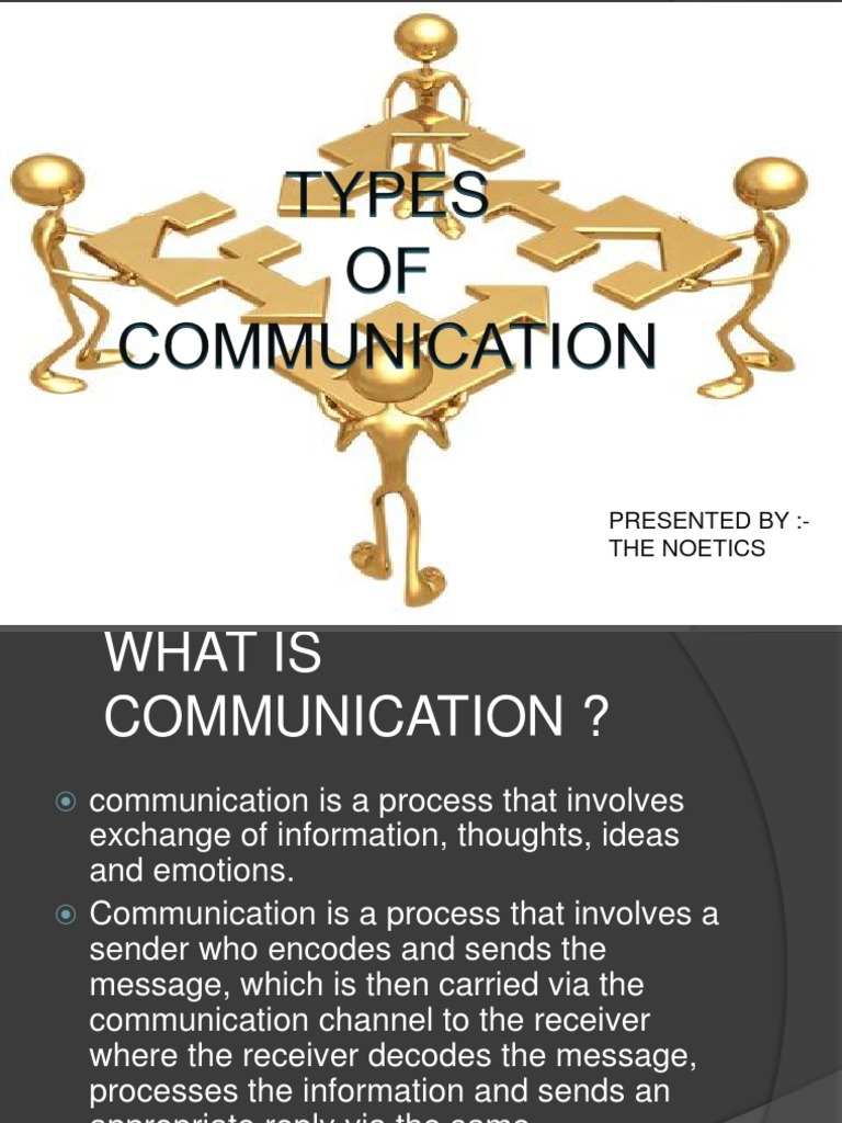 Types of Communications | PDF | Nonverbal Communication | Conversation