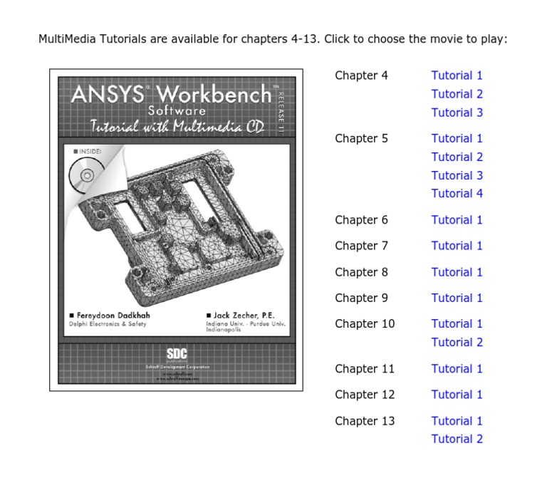 ANSYS Workbench Software Tutorial | PDF