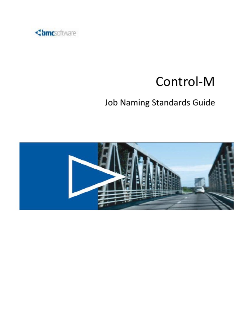 Control-M Job Naming Guide | PDF | Filename | Parameter (Computer ...
