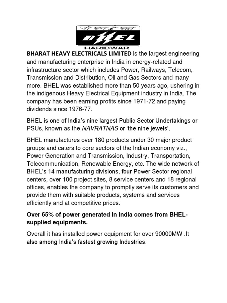 Boiler Report On Bhel | PDF | Turbine | Nozzle