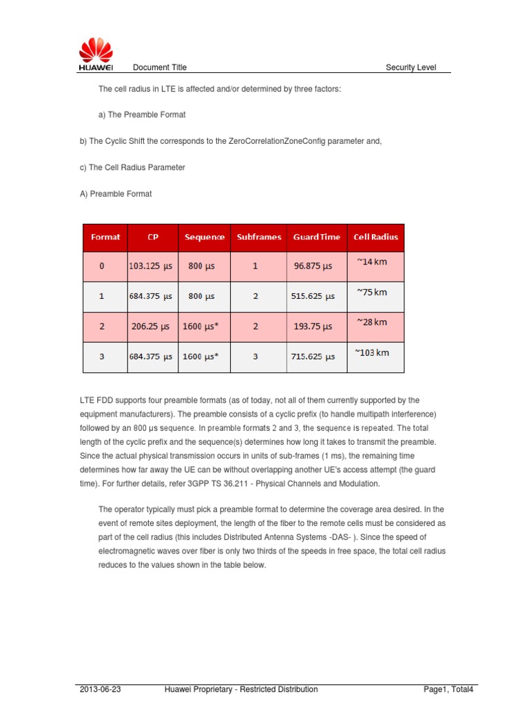 Lte Cell Radius | PDF | Telecommunications | Telecommunications Engineering