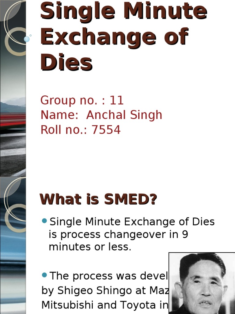 SMED Process Overview | PDF | Technology & Engineering | Computers