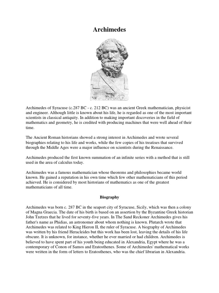 Archimedes | PDF | Area | Teaching Mathematics