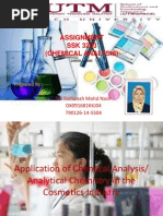 Presentation - Chemistry of Cosmetics | PDF | Cosmetics | Perfume