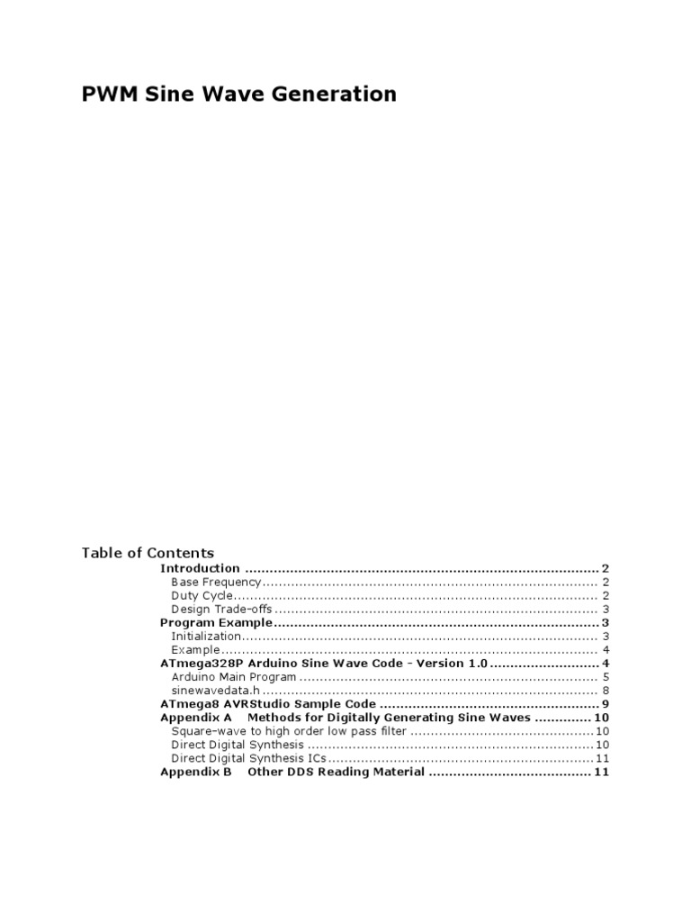 Sine Wave Generator | PDF | Electronics | Electrical Engineering