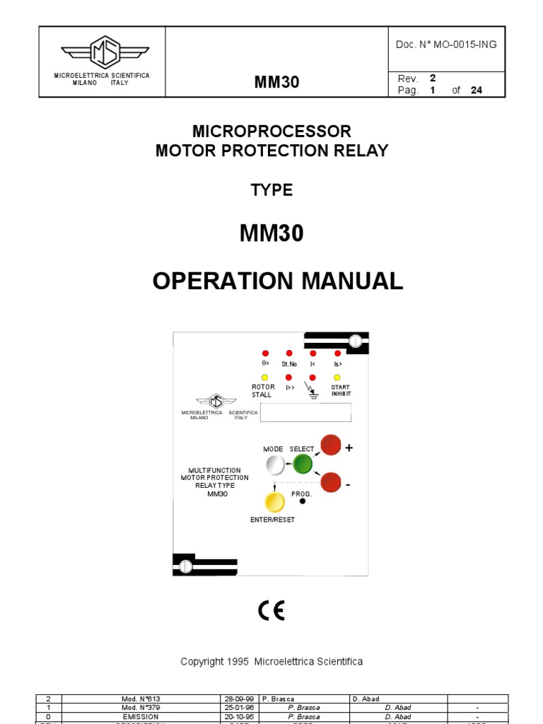 L&T MPR MM30 | PDF | Power Supply | Relay