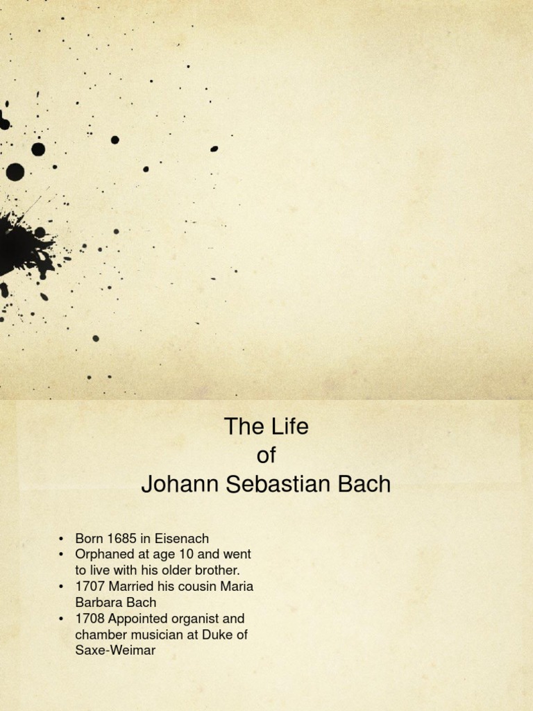 Presentation On The Composer Bach | PDF