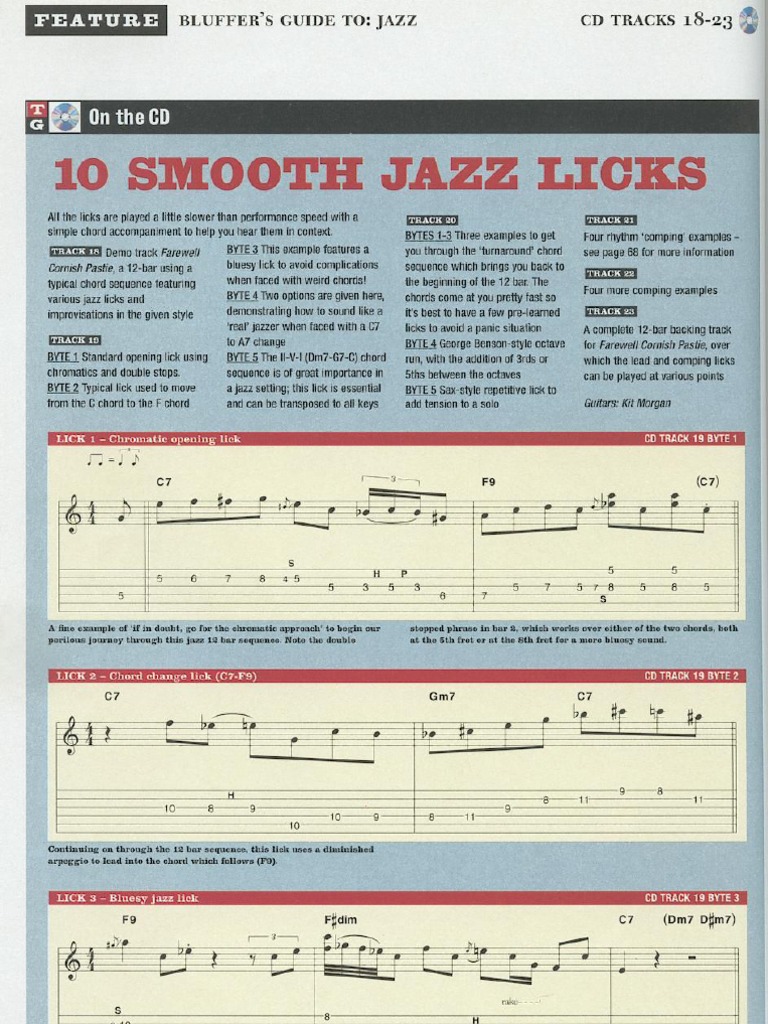 Guthrie Govan - Smooth Jazz Licks Patterns For Jazz PDF | PDF