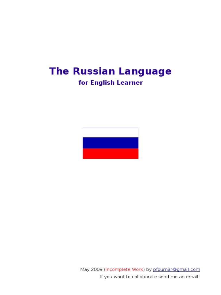 The Russian Language For The English Learner | PDF