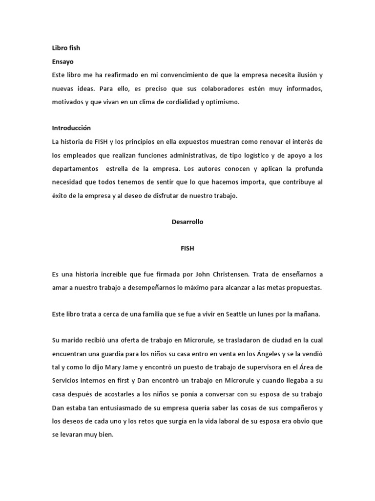 Libro Fish | PDF