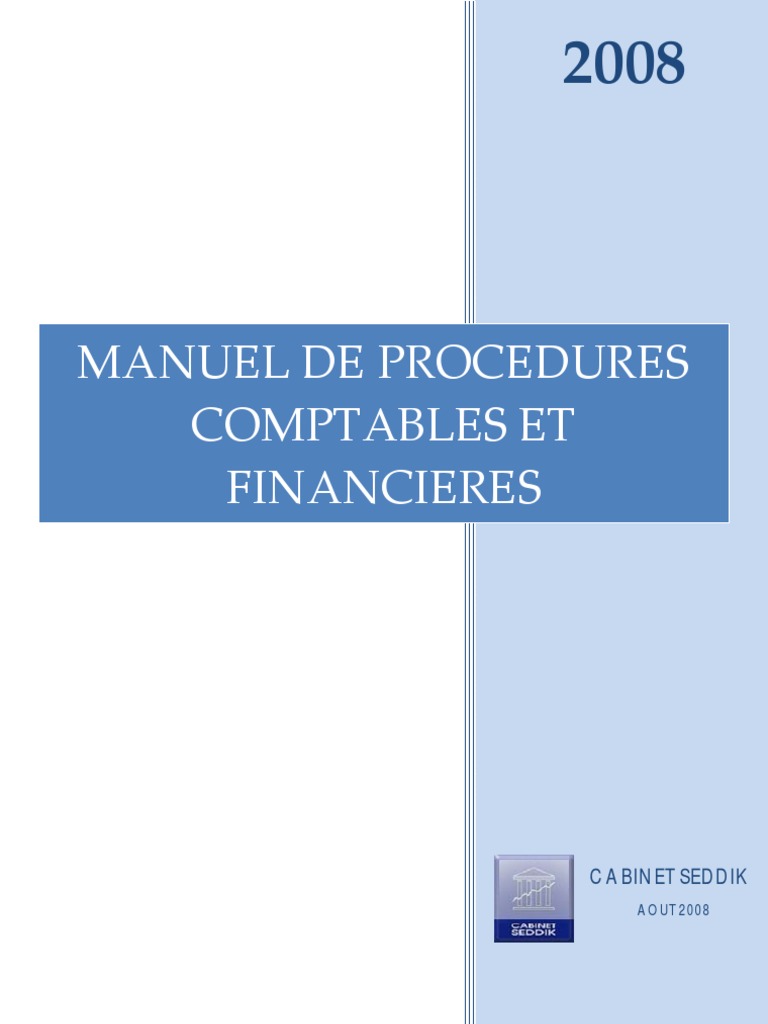 Manuel de Procedures Comptables Et Financieres - Tenor Distrib_2 ...