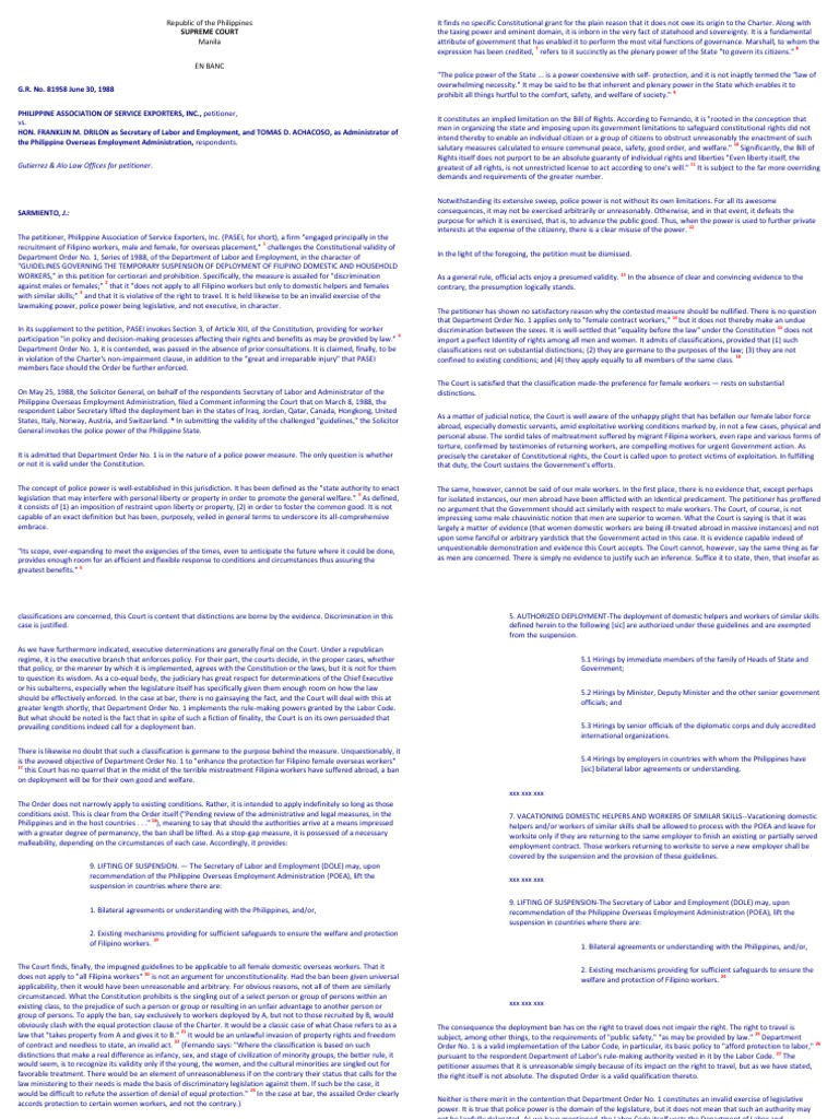 Equal Protection and Privacy of Communication | PDF | United States ...