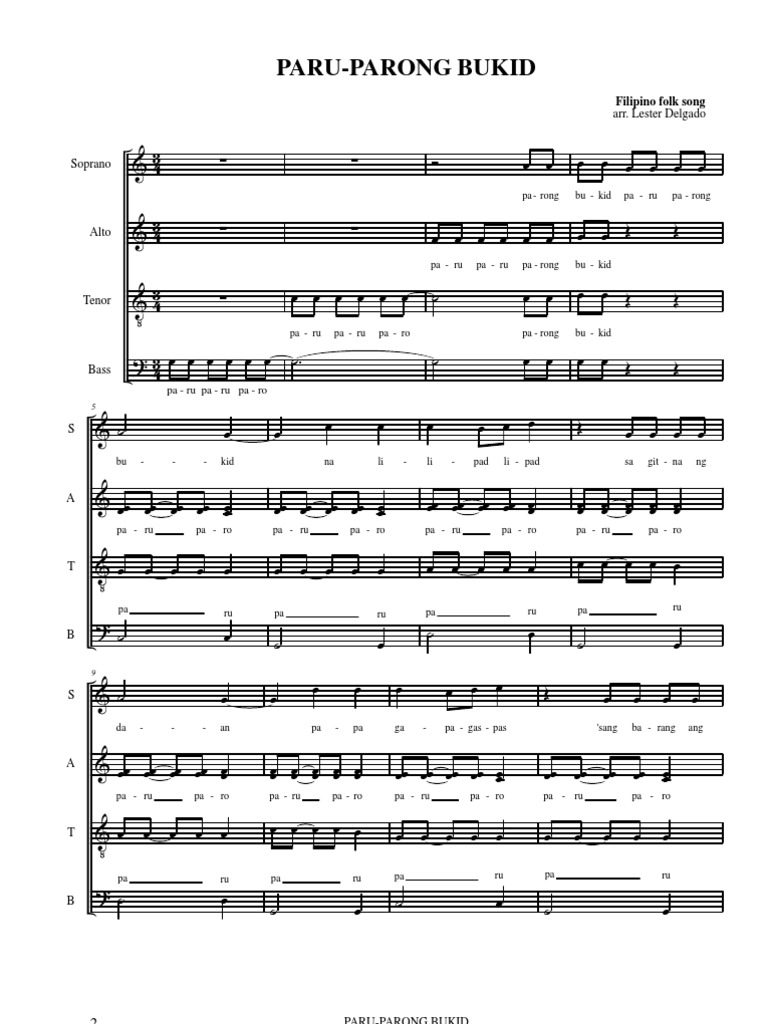 Paru-Parong Bukid (Delgado) | PDF