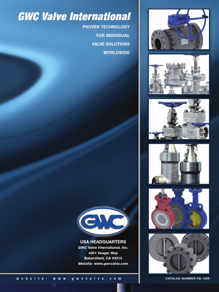GWC Valve International Brochure | PDF | Valve | Pipe (Fluid Conveyance)