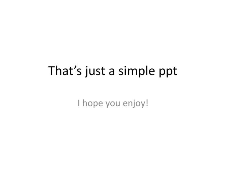 Simple | PDF