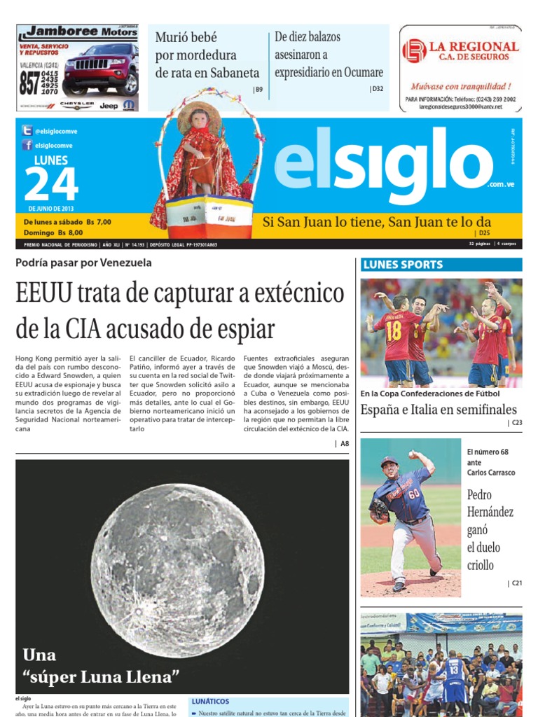 Edicionaragua Lunes24 06 2013 PDF | PDF | Viajes y turismo