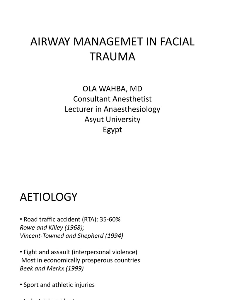 Airway Management in Facial Trauma | Traumatic Brain Injury | Human Anatomy