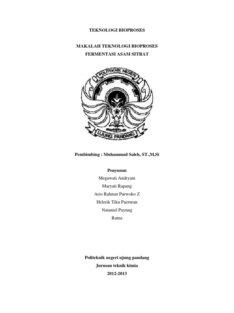 Teknologi Bioproses | PDF