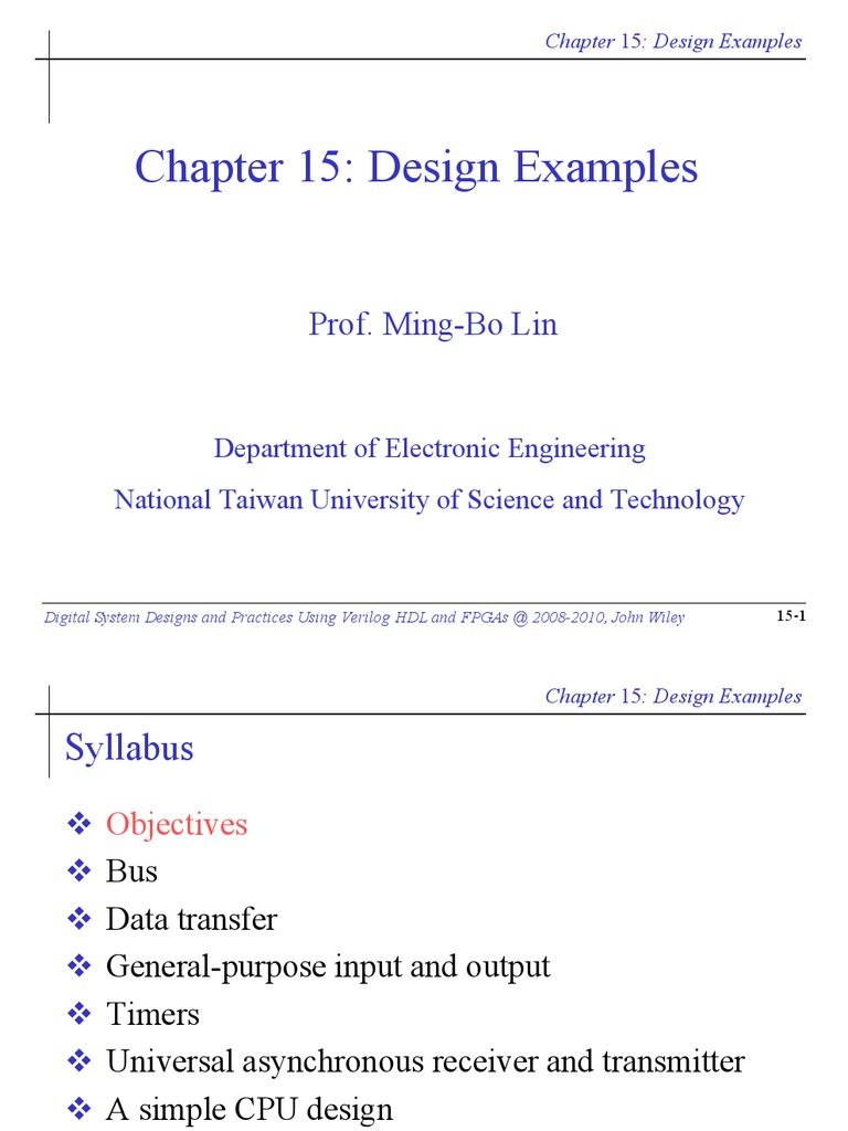 Design Examples-Digital System Designs and Practices Using Verilog HDL ... Design Examples-Digital System Designs and Practices Using Verilog HDL ...