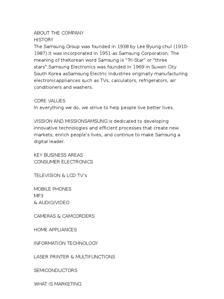 Samsung Design | PDF | Samsung | Market Segmentation