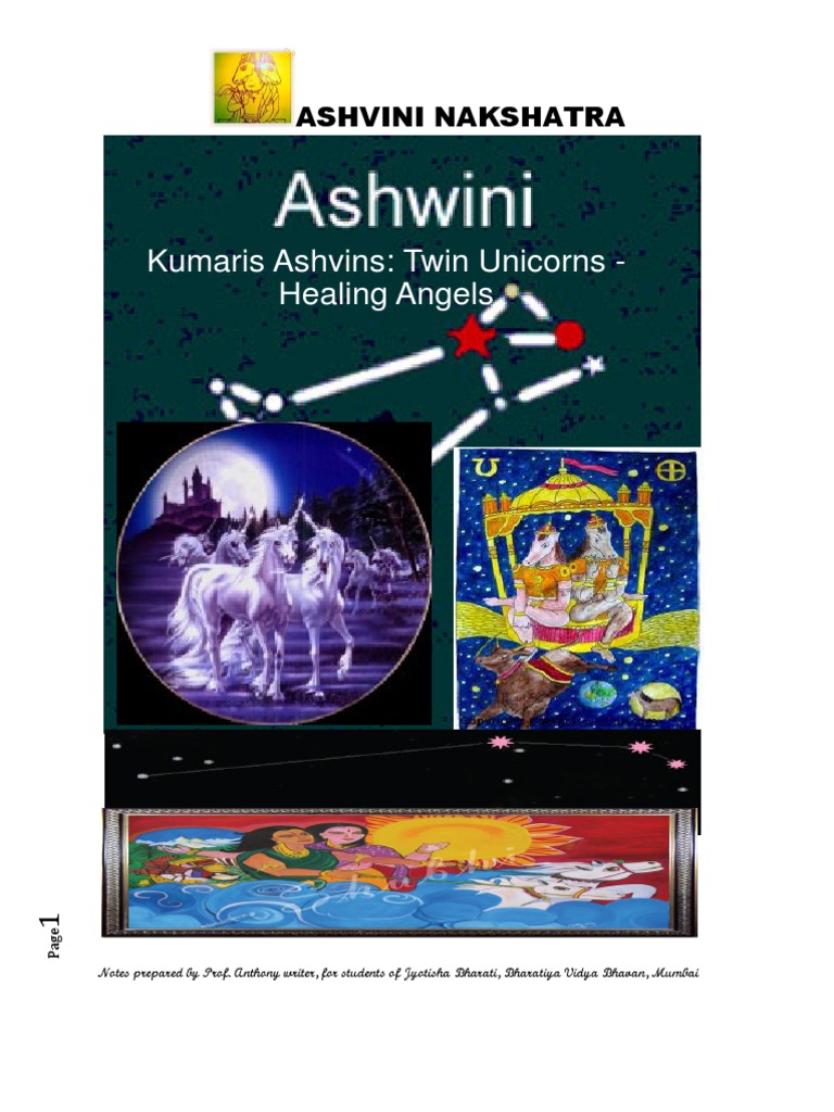 ASHVINI NAKSHATRA - THE STAR OF HEALING AND TRANSPORTATION | Hindu ...