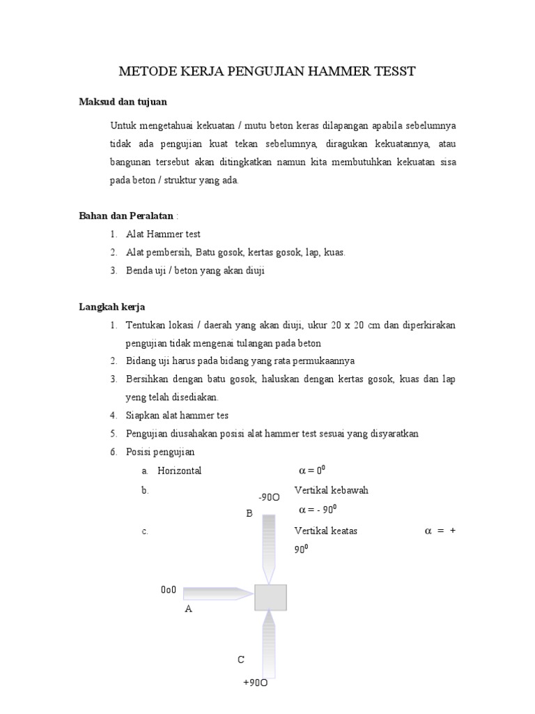 Metode Pengujian Hammer Test | PDF