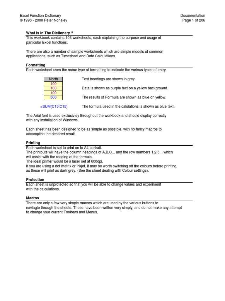Excel Formula | PDF | Matrix (Mathematics) | Microsoft Excel