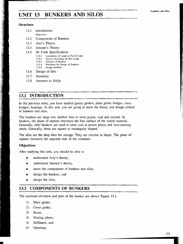 Bunkers and Silos | PDF