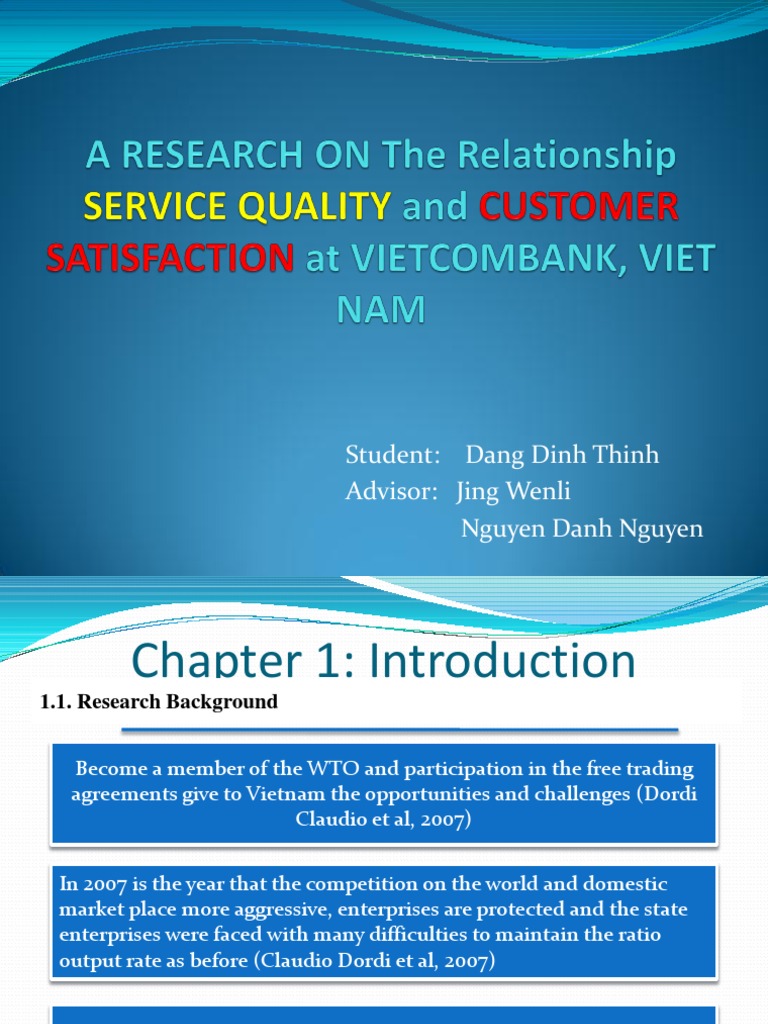 Analysis of Factors Affecting Service Quality and Customer Satisfaction ...